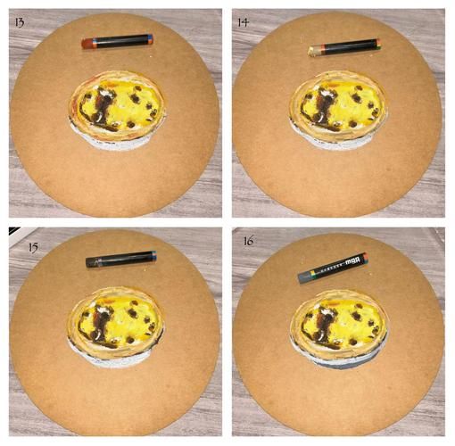 蛋挞简笔画怎么画_蛋挞图片简笔画步骤-第3张图片-山城妙识