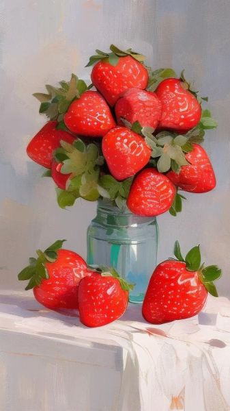 草莓图片大全大图_如何挑选高清草莓壁纸-第1张图片-山城妙识