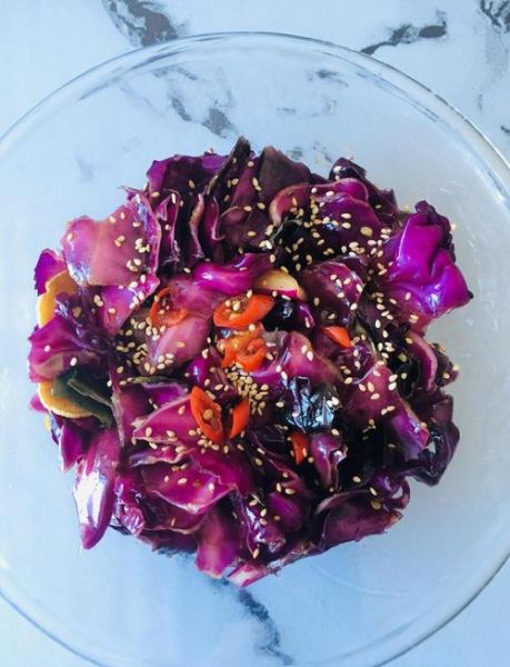 糖醋紫包菜怎么做_糖醋紫包菜的家常做法-第2张图片-山城妙识
