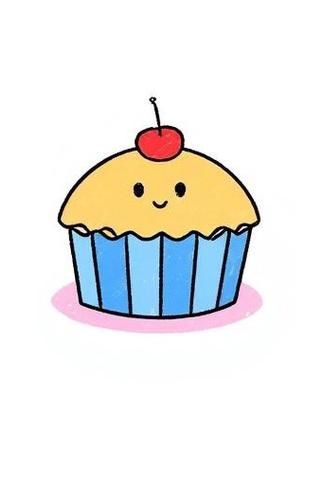 杯子蛋糕简笔画怎么画_杯子蛋糕简笔画图片教程-第3张图片-山城妙识