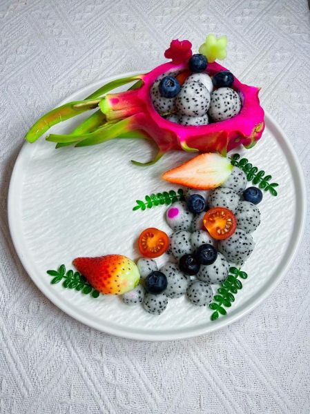 火龙果拼盘怎么做_火龙果拼盘图片大全-第2张图片-山城妙识