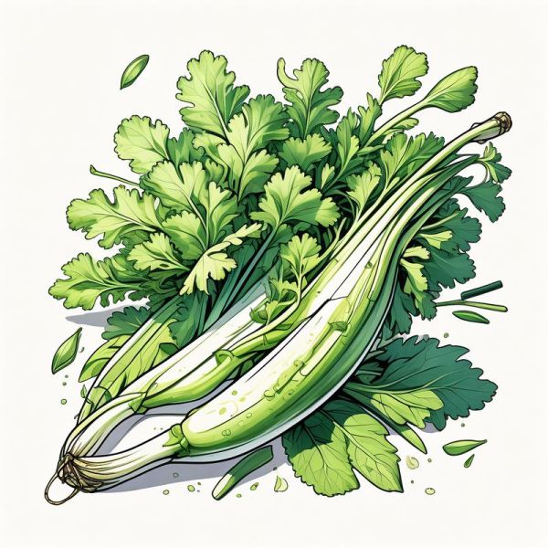 香菜简笔画怎么画_香菜图片手绘教程-第3张图片-山城妙识