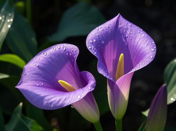 紫色马蹄莲花语是什么_紫色马蹄莲适合送谁-第1张图片-山城妙识