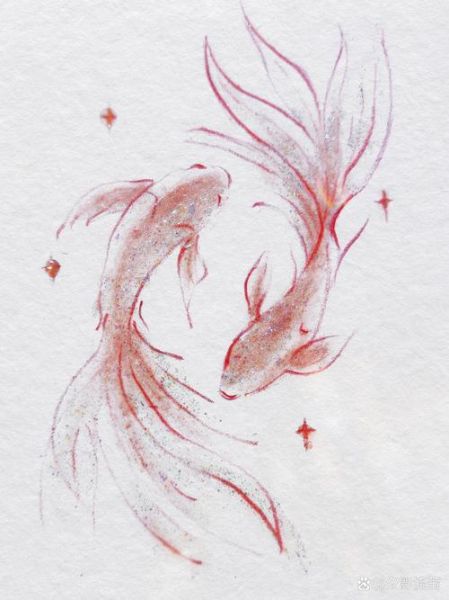 锦鲤图片手绘_怎么画才好看-第2张图片-山城妙识 锦鲤图片手绘_怎么画才好看-第2张图片-山城妙识
