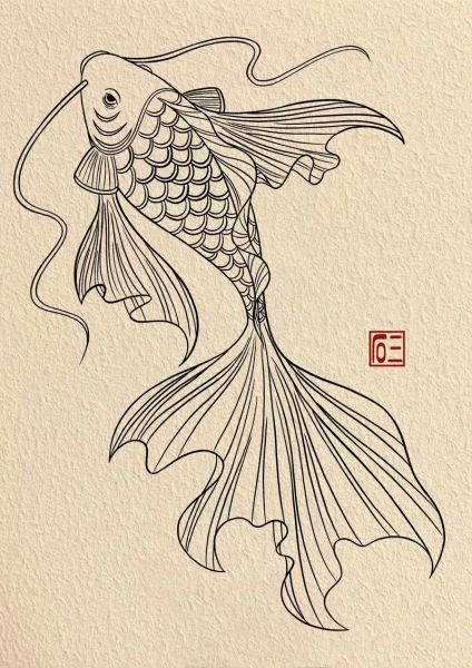 锦鲤图片手绘_怎么画才好看-第1张图片-山城妙识 锦鲤图片手绘_怎么画才好看-第1张图片-山城妙识