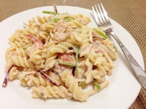 金枪鱼意面沙拉怎么做_金枪鱼意面沙拉热量高吗-第3张图片-山城妙识