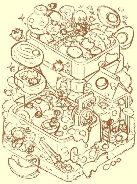 便当盒简笔画怎么画_便当盒简笔画步骤图-第1张图片-山城妙识