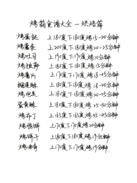 家用电烤箱菜谱大全_电烤箱能做什么菜-第2张图片-山城妙识