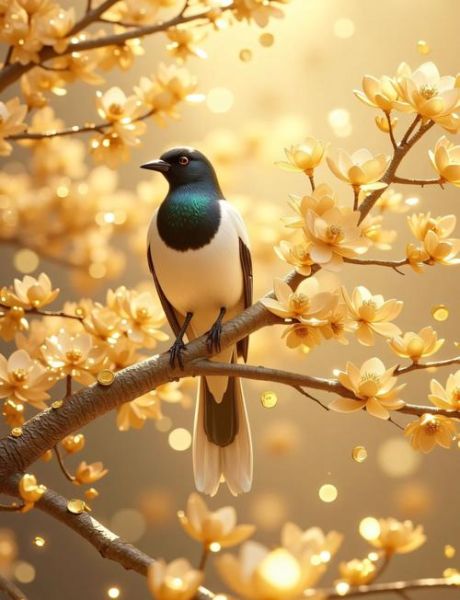 喜鹊登梅寓意_喜鹊登梅适合挂哪里-第1张图片-山城妙识