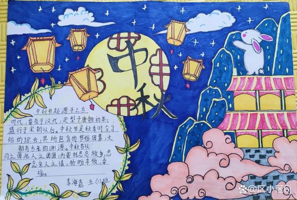 小学生中秋节手抄报怎么写_中秋节手抄报内容有哪些-第2张图片-山城妙识