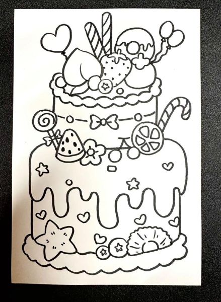 节日蛋糕简笔画怎么画_节日蛋糕简笔画教程-第2张图片-山城妙识 节日蛋糕简笔画怎么画_节日蛋糕简笔画教程-第2张图片-山城妙识