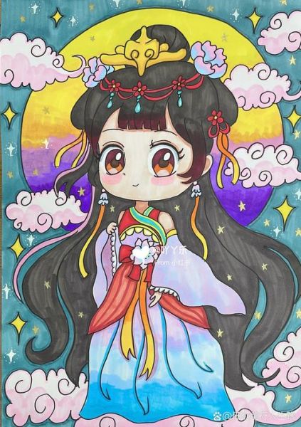 中秋节手绘图片怎么画_中秋节手绘图片素材哪里找-第2张图片-山城妙识