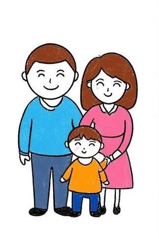 全家福简笔画彩色怎么画_全家福简笔画彩色教程-第2张图片-山城妙识 全家福简笔画彩色怎么画_全家福简笔画彩色教程-第2张图片-山城妙识