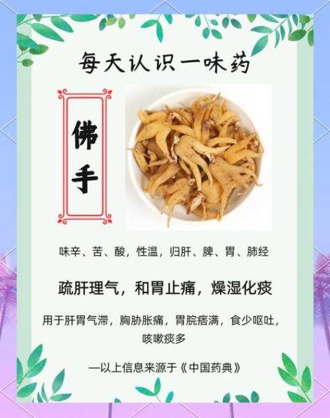 佛手功效与作用_佛手主治哪些疾病-第1张图片-山城妙识