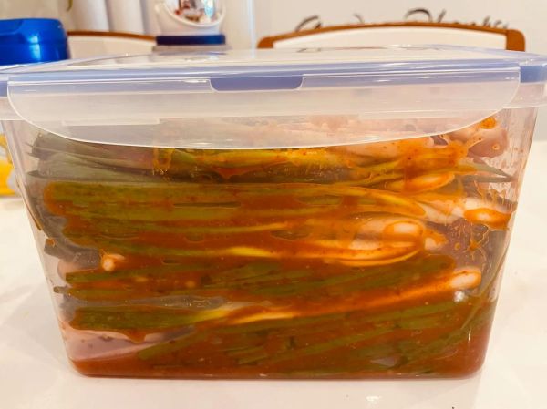 韩国一家三口怎么吃葱泡菜_葱泡菜保存多久-第1张图片-山城妙识