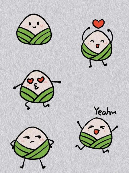 端午节粽子简笔画怎么画_粽子图片大全简笔画-第1张图片-山城妙识