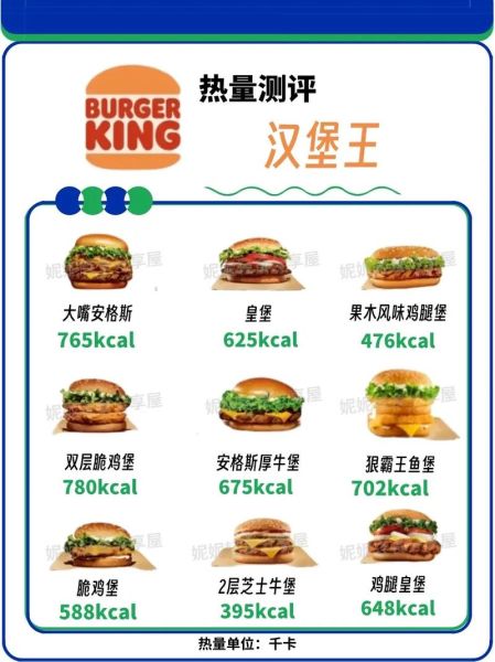 汉堡王热量表怎么看_哪些汉堡热量最低-第2张图片-山城妙识 汉堡王热量表怎么看_哪些汉堡热量最低-第2张图片-山城妙识