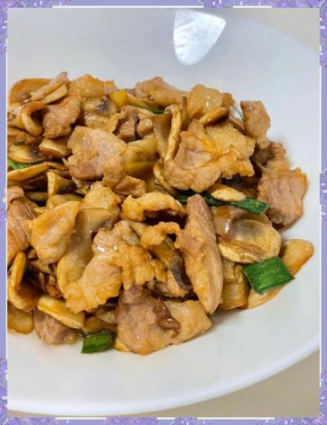 肉片炒口蘑怎么炒好吃_肉片炒口蘑的家常做法-第1张图片-山城妙识