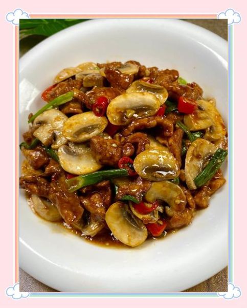 肉片炒口蘑怎么炒好吃_肉片炒口蘑的家常做法-第2张图片-山城妙识