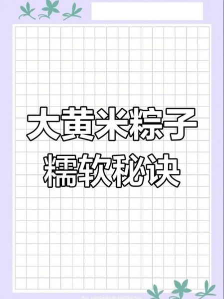 包粽子米泡多久_糯米最佳浸泡时间-第2张图片-山城妙识