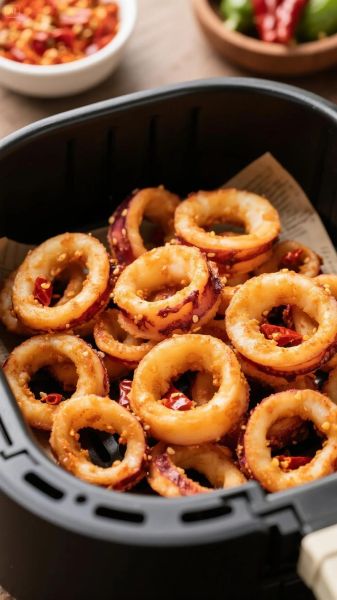 炸鱿鱼圈不用面包糠怎么做_口感酥脆的秘诀-第3张图片-山城妙识