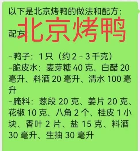 正宗烤鸭做法_烤鸭配方比例-第1张图片-山城妙识