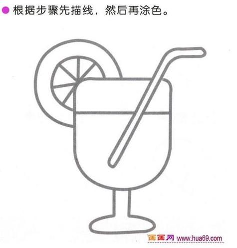果汁简笔画怎么画_果汁杯子画法步骤-第3张图片-山城妙识 果汁简笔画怎么画_果汁杯子画法步骤-第3张图片-山城妙识