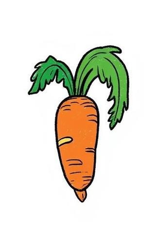 萝卜简笔画怎么画_萝卜涂色用什么颜色-第3张图片-山城妙识