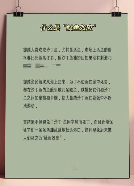 鲶鱼效应是什么_如何激发团队活力-第2张图片-山城妙识