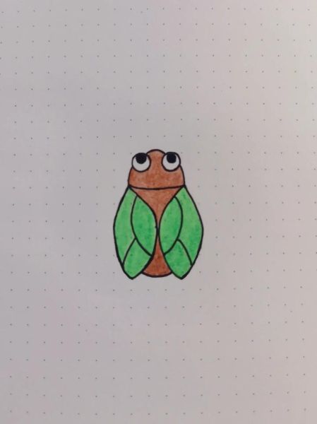 知了图片卡通怎么画_知了卡通素材哪里找-第1张图片-山城妙识