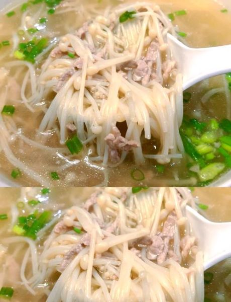 金针菇瘦肉汤怎么做_金针菇瘦肉汤的做法步骤-第1张图片-山城妙识