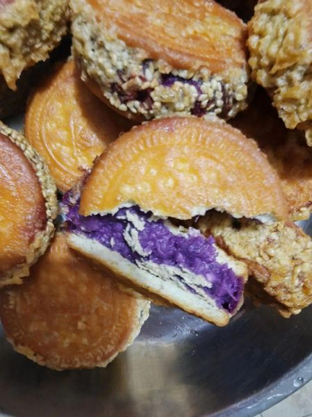 紫薯饼怎么做_紫薯饼的家常做法图解-第3张图片-山城妙识