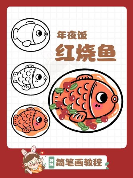 红烧鱼简笔画怎么画_红烧鱼简笔画步骤-第1张图片-山城妙识 红烧鱼简笔画怎么画_红烧鱼简笔画步骤-第1张图片-山城妙识