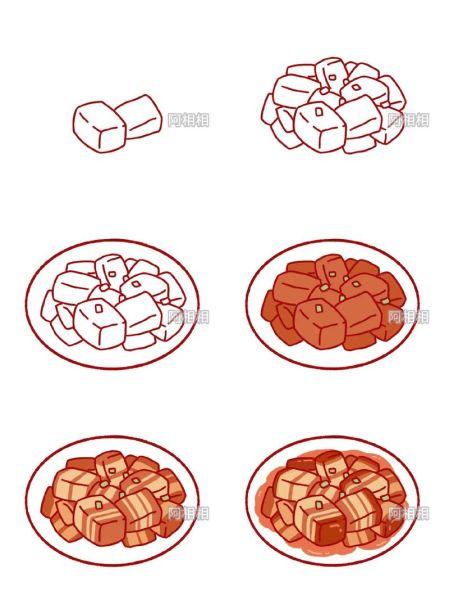 美食大餐简笔画怎么画_简笔画美食大餐步骤-第3张图片-山城妙识 美食大餐简笔画怎么画_简笔画美食大餐步骤-第3张图片-山城妙识