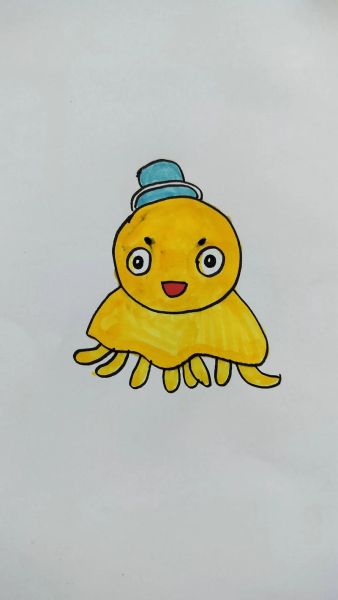 章鱼简笔画怎么画_章鱼简笔画步骤-第1张图片-山城妙识