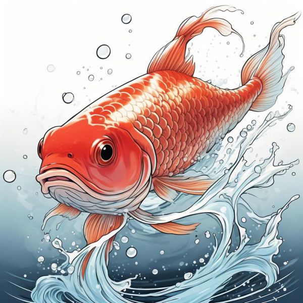 鲤鱼王头像怎么画_鲤鱼王头像高清壁纸-第1张图片-山城妙识