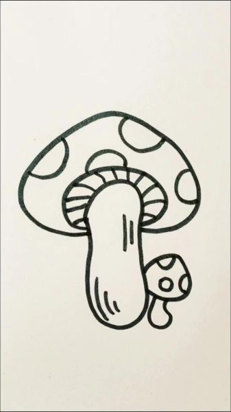 蘑菇图片大全大图简笔画_如何画蘑菇简笔画-第3张图片-山城妙识 蘑菇图片大全大图简笔画_如何画蘑菇简笔画-第3张图片-山城妙识