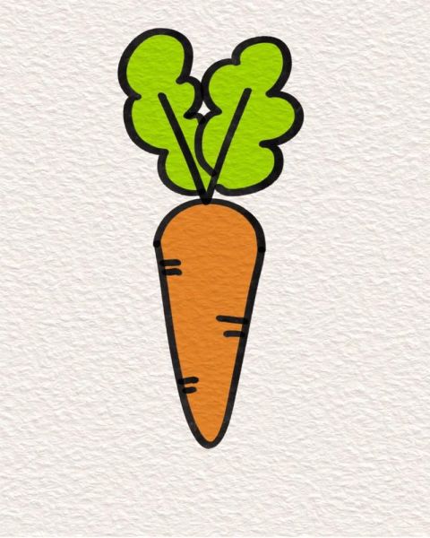 胡萝卜卡通图片怎么画_胡萝卜卡通图片素材哪里找-第1张图片-山城妙识