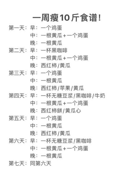 一周瘦10斤减肥食谱_真的免费吗-第3张图片-山城妙识 一周瘦10斤减肥食谱_真的免费吗-第3张图片-山城妙识