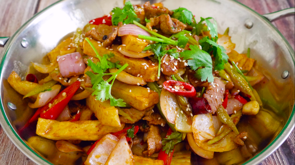 干锅肉片怎么做_干锅肉片的做法大全-第3张图片-山城妙识