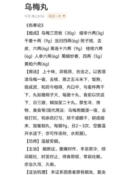 乌梅丸配方_乌梅丸怎么服用-第1张图片-山城妙识 乌梅丸配方_乌梅丸怎么服用-第1张图片-山城妙识