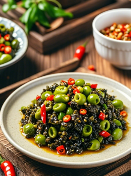 绿橄榄菜怎么腌制_绿橄榄菜的家常做法-第1张图片-山城妙识