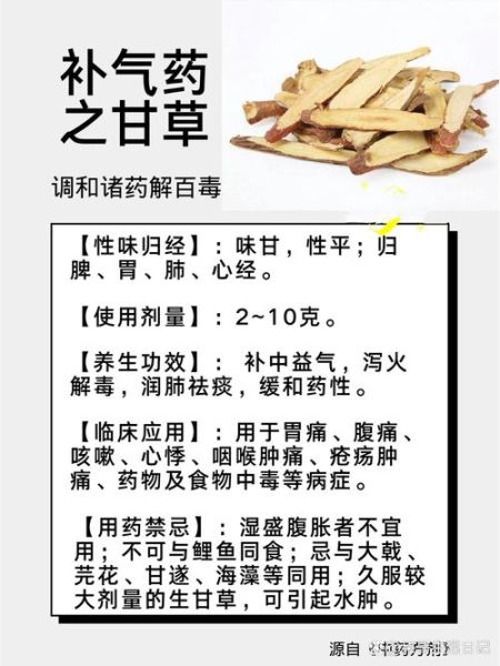 甘草的功效与作用有哪些_甘草泡水喝有什么禁忌-第3张图片-山城妙识
