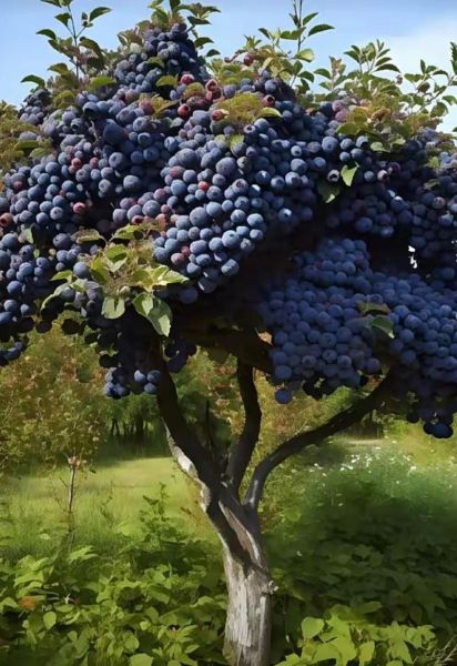 蓝莓图片树_蓝莓树长什么样-第1张图片-山城妙识 蓝莓图片树_蓝莓树长什么样-第1张图片-山城妙识