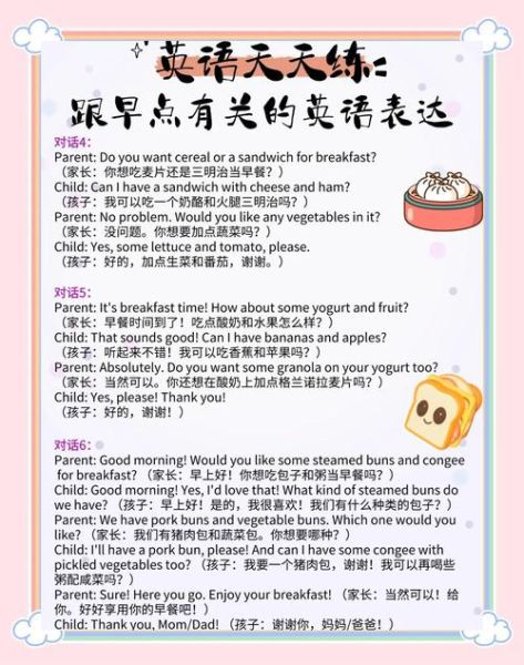 早餐英语翻译_早餐英文怎么说-第2张图片-山城妙识 早餐英语翻译_早餐英文怎么说-第2张图片-山城妙识