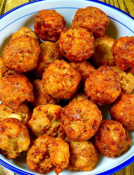 怎样炸豆腐肉丸子又脆又好吃_炸豆腐肉丸子怎么外酥里嫩-第2张图片-山城妙识