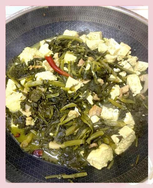 雪里蕻炖豆腐怎么做_雪里蕻炖豆腐的家常做法-第2张图片-山城妙识