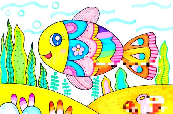 卡通鱼怎么画_可爱卡通鱼图片素材哪里找-第1张图片-山城妙识