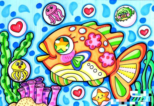 卡通鱼怎么画_可爱卡通鱼图片素材哪里找-第3张图片-山城妙识