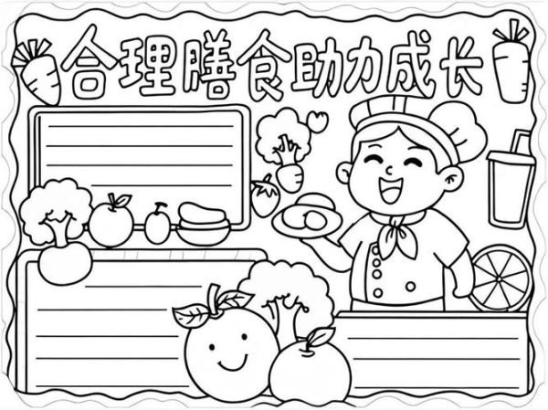 健康饮食手抄报一等奖_怎么做-第3张图片-山城妙识